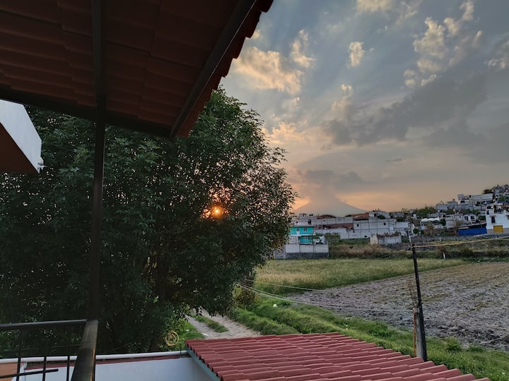 Desconexión Total: Vista Al Volcán Y Aire De Campo - Atlixco