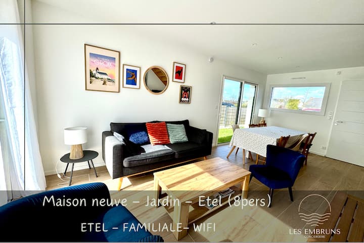 Maison Lumineuse 4 Ch, Jardin, Proche Mer - Plouhinec