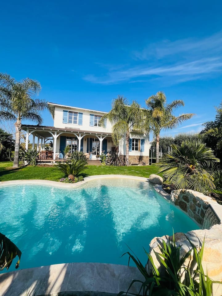 Magnifique Villa Avec Piscine Et Jardin Tropical - Nizza