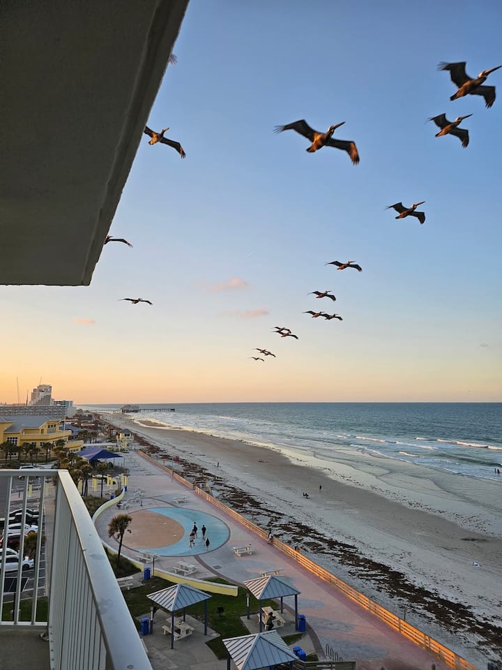 King Bed Kitchen Hot Tub Pool 7th Floor Beachfront - Daytona Beach, FL