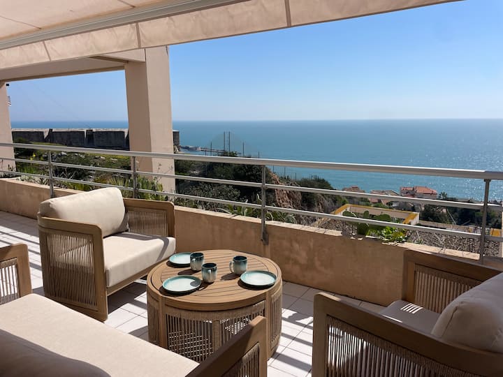 T5 D’exception Avec Terrasse 50m² Vue Mer, Piscine - Sète