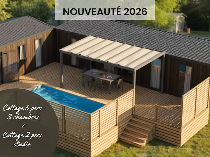 Cottage Nature 3+1 Chambres Avec Piscine Privative - La Roche-sur-Yon