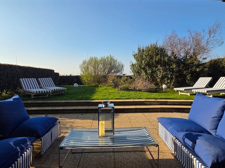 Superbe Appartement, Jardin, Accès Plage. - Tourgéville