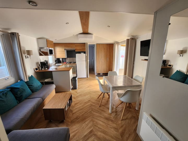 Mobil Home 3ch Climatisation Bois Masson 6-8p - Saint-Hilaire-de-Riez