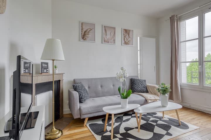 T2 Cosy Et Calme Face Gare – Lac & Casino à 200m - Enghien-les-Bains