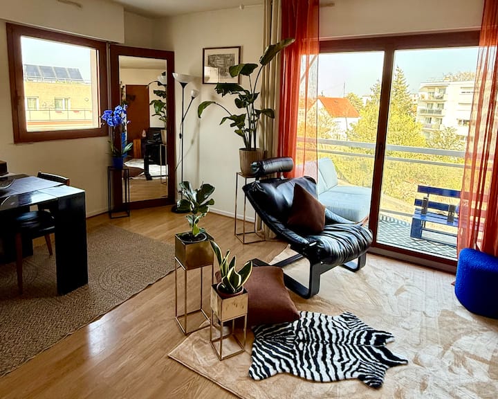 Studio Design Lumineux 15 Min De Paris Avec Balcon - Saint-Maur-des-Fossés
