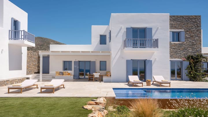 New 2br Villa Celeste Near Lolantonis Beach! - Paros