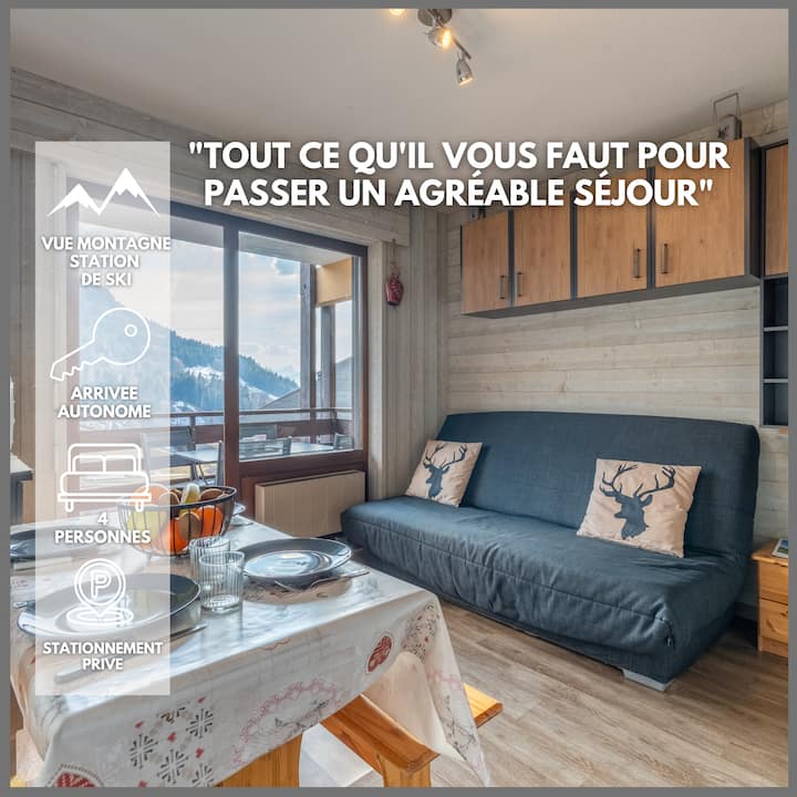 Studio Avec Balcon - Vue Montagne - Proche Centre - Lac des Confins