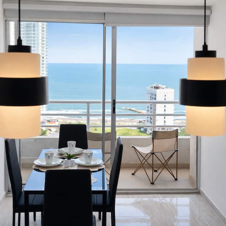 Sea Whisper Apartment - Wifi - Seaview - Beach - Cartagena das Índias