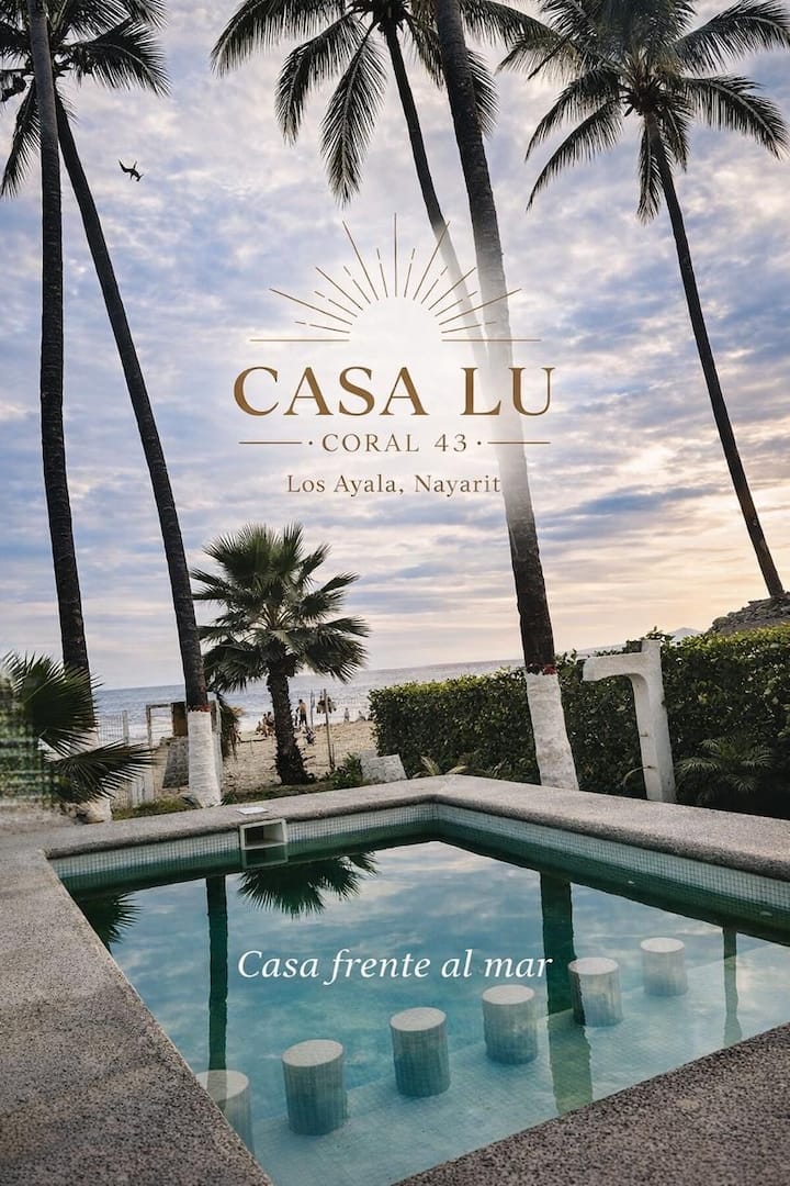 Casa Lu Frente Al Mar Con Alberca Privada - Los Ayala