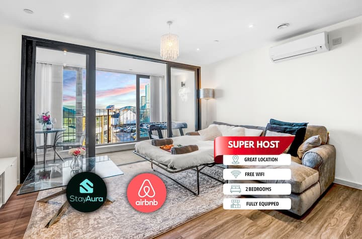 2br Flat With City View Balcony | Parking | Wifi - Kingston-upon-Thames