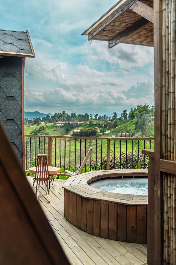 Cabaña En Rionegro Bruma: Jacuzzi Y Café - Rionegro