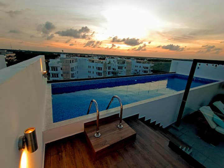 Condo Lujo Y Zona Tranquila Con Alberca En Pdc - Playa del Carmen