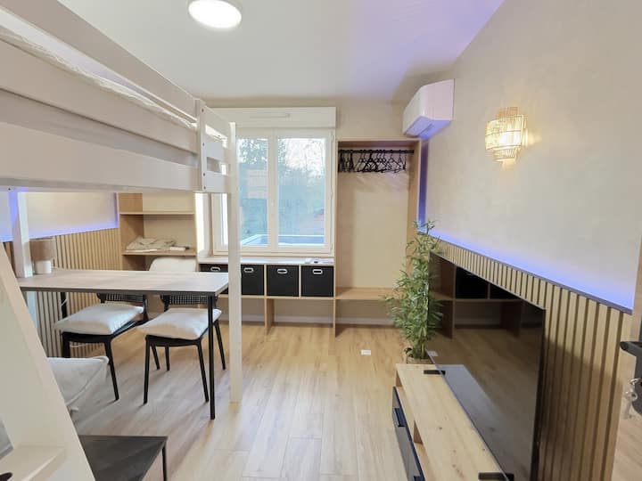 Studio Cosy Lumineux Au Calme - Lagnieu