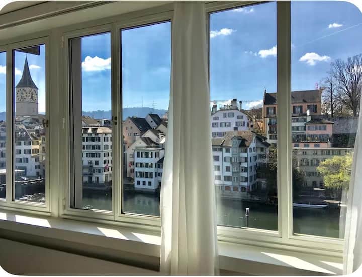 Studio Mit Traumaussicht Auf Die Limmat (33) - Zurich main station