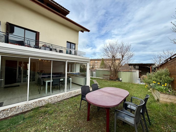 Charmant T3 Avec Jardin & Véranda – Idéal Famille - Thonon-les-Bains