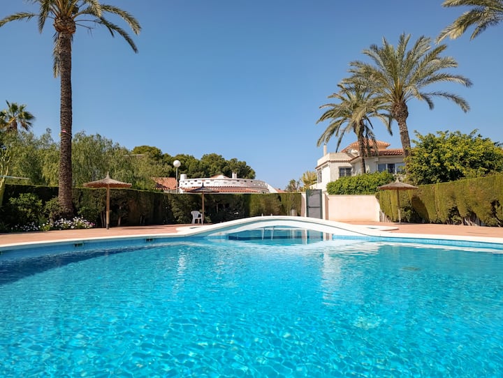 Encantador Apartamento Con Piscina En La Playa - Alicante
