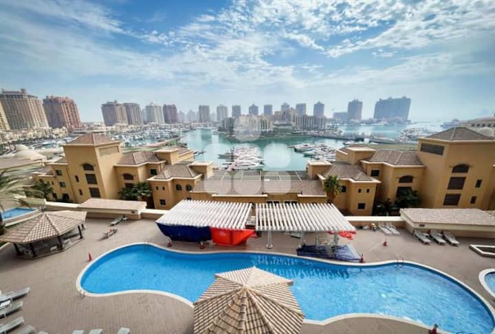 Spacious Family Apartment With A Beautiful View - Doha