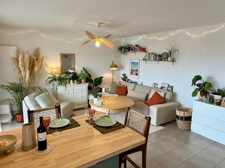 Appart Cosy Avec Vue Sur La Rhune - Hendaye