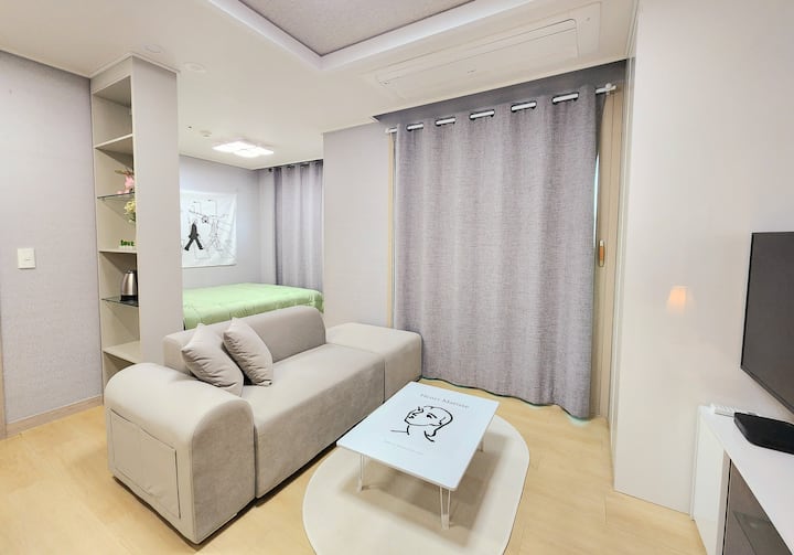 부산역 Ktx 3min, 짐보관, 고층 Harbor Stay #62 - Busan