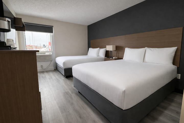 Comfortable Two Queen Beds Room - Whitecourt