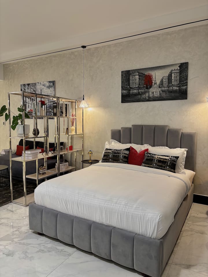 Modern Paris-chic Studio|12m To Downtown|500mbps - Dubai