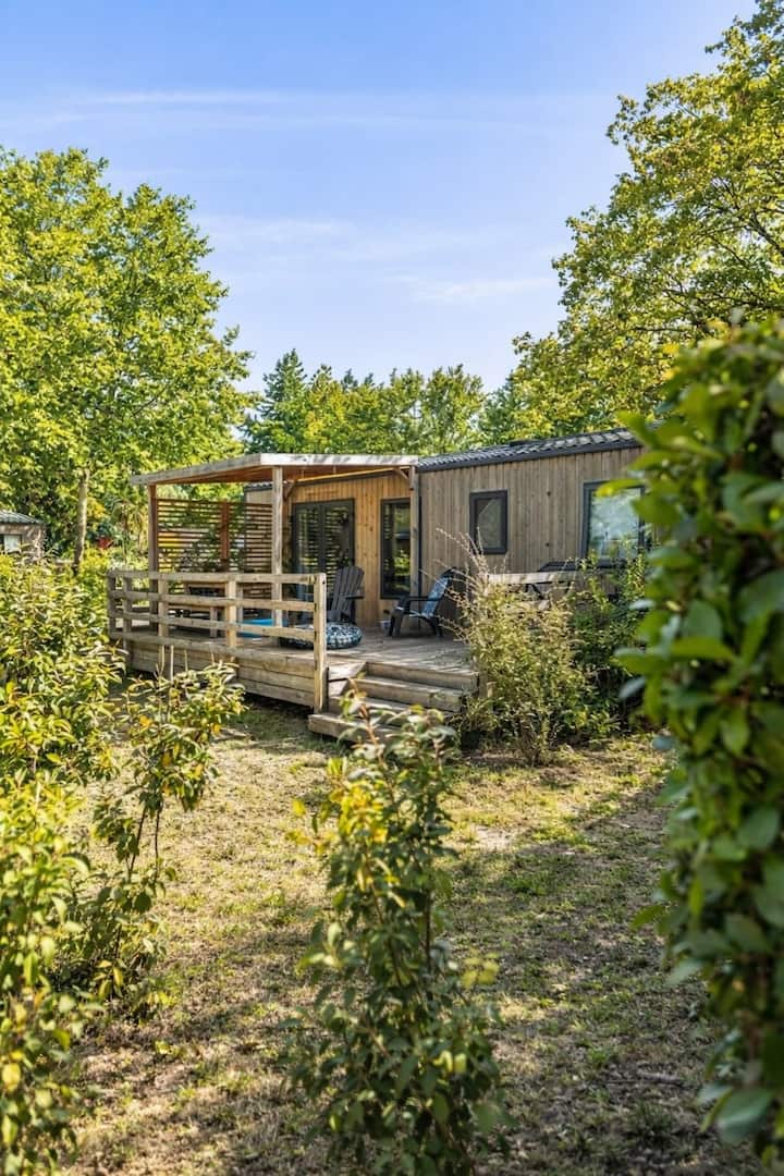 Mobil Home Climatisé Avec Terrasse Proche Lac - Biscarrosse