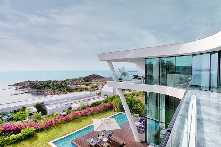 Bodrum Sea View Sandy Beach Luxury Apartment Villa - Güllük