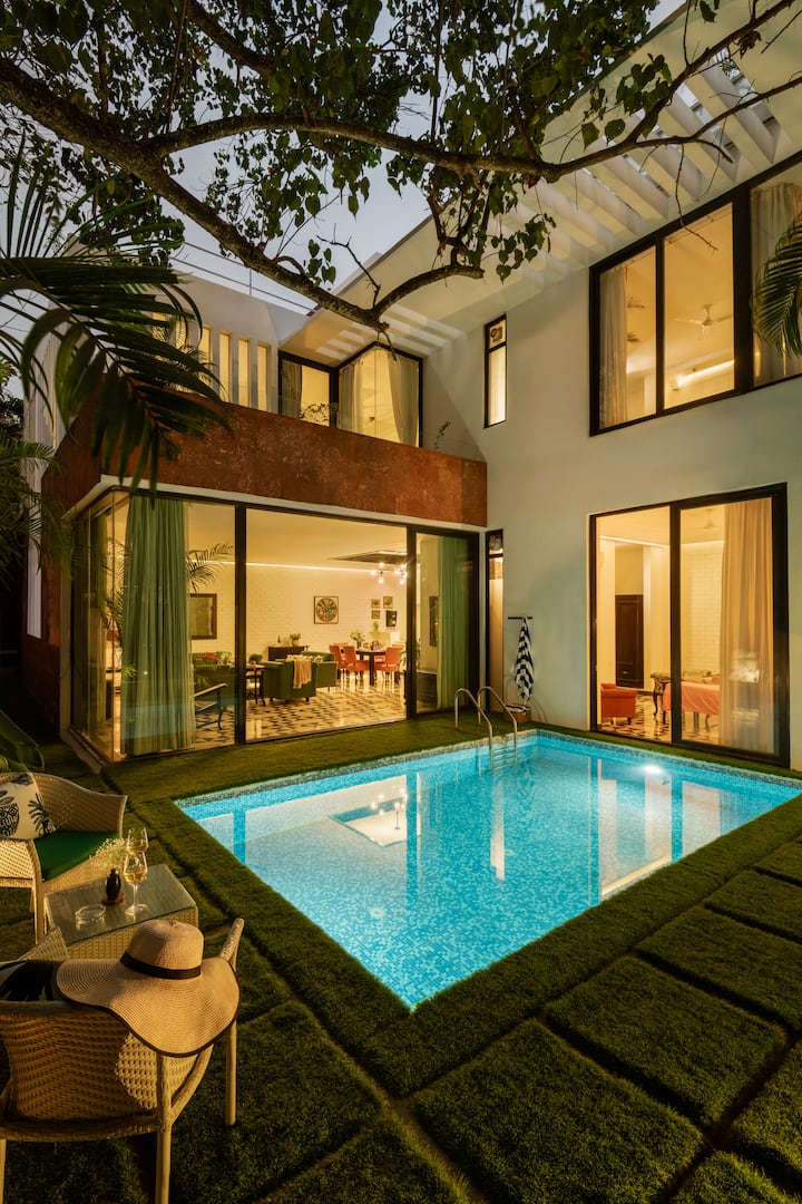 Tbkvilla|pvtpool|inverter|power Backup| Caretaker - India