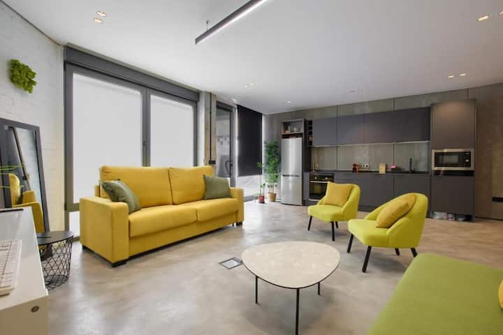 Loft Céntrico Con Diseño Industrial, Muy Luminoso. - Madrid