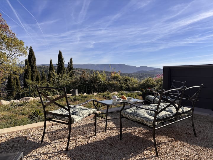 Maison Avec Vue, Luberon Piscine Et Randonnées - Apt