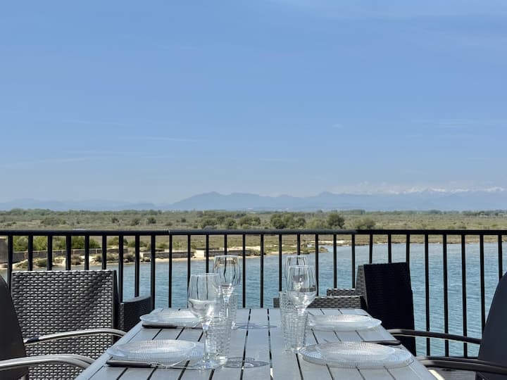 E25. Nice Terrace, A/c & 2 Min From The Beach - Roses