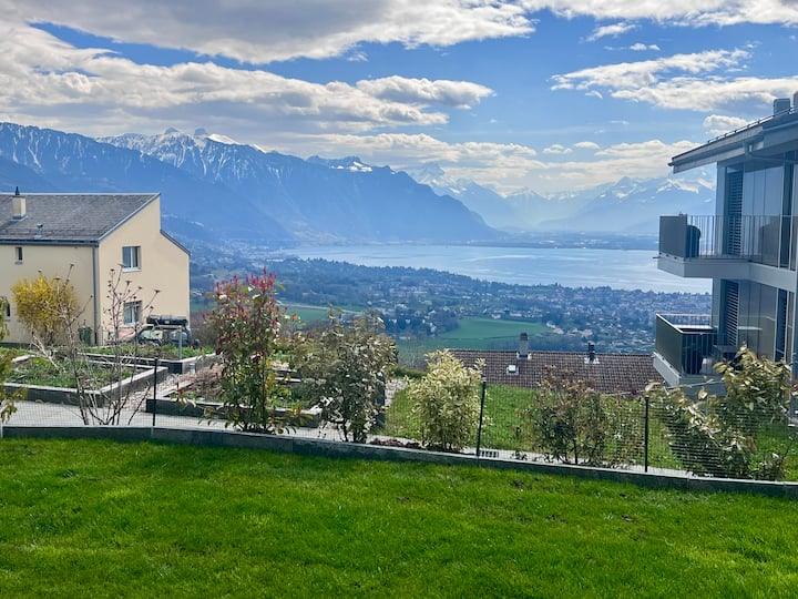 Superb Flat With Lake And Mountain View - Montreux