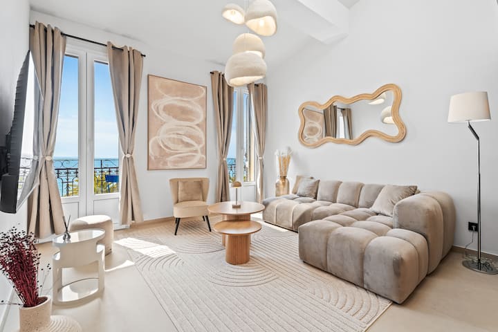 Loft Luxe Vue Mer 180° Balcon Dernier ÉTage - Nizza