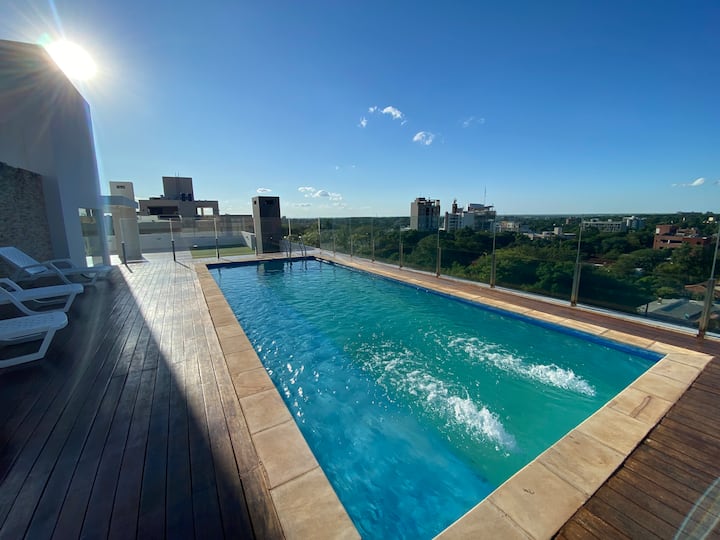 T A Saravi, Dpto. 2 Dormitorios - Bo. Villa Morra - Asuncion