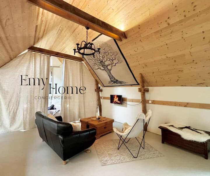 Le Refuge Du Viking - Studio Cosy Et Jardin Privé - Languidic