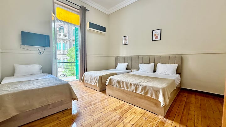 Private Room - Authentic View &Balcony Downtown - Le Caire