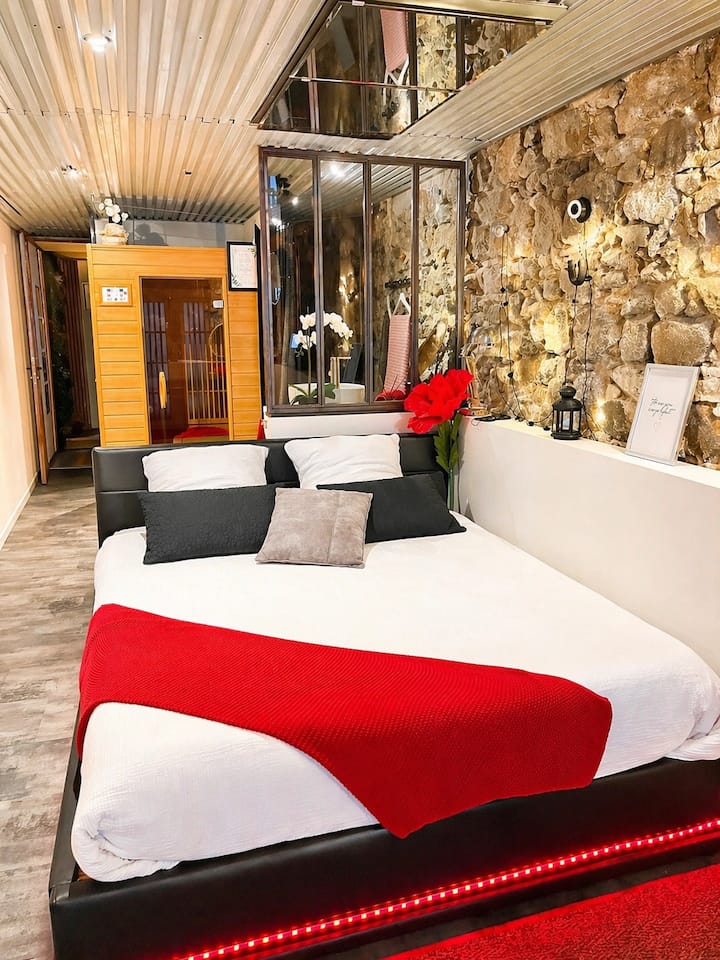 Sweet Loft - Love Room Jacuzzi & Sauna - Grenoble