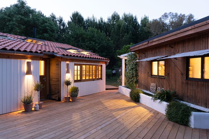 Forest & Ocean House With Independent Guest Suite - Landes