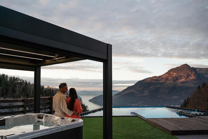 Villa Tauris Lake Lucerne Spa Pool And Views - Gersau
