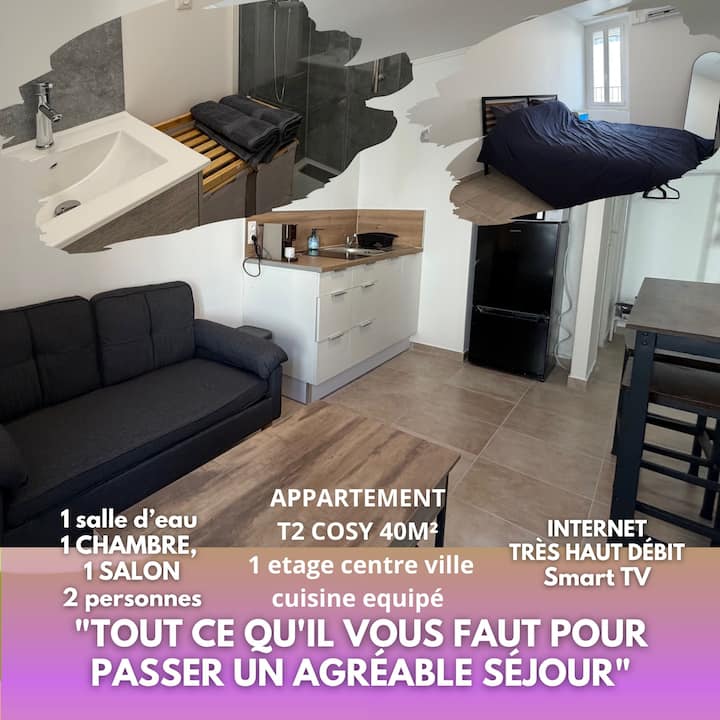 Appart T2 30m², 1 Etage Adhemar Séjour-tricastin - Donzère
