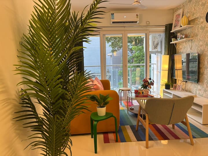 Maximal 2bhk Designer Quiet 55 Tv Workspace Clean - Pune