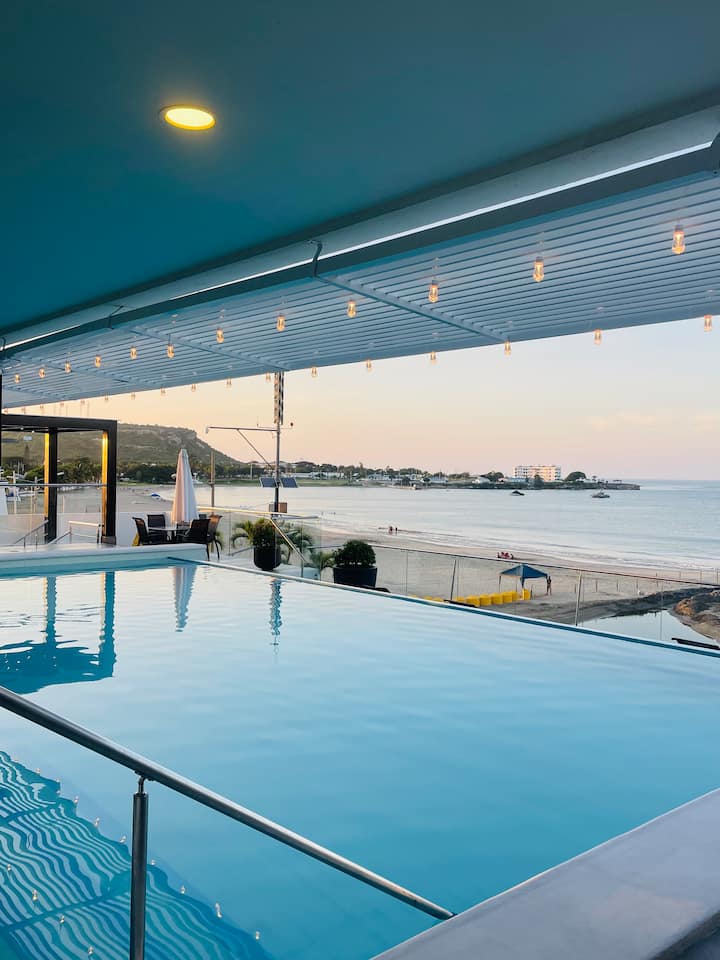 Departamento Frente Al Mar/ Piscina / Jacuzzi - Salinas