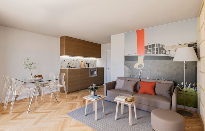 New And Charming Hotel-style Apartment - Madrid