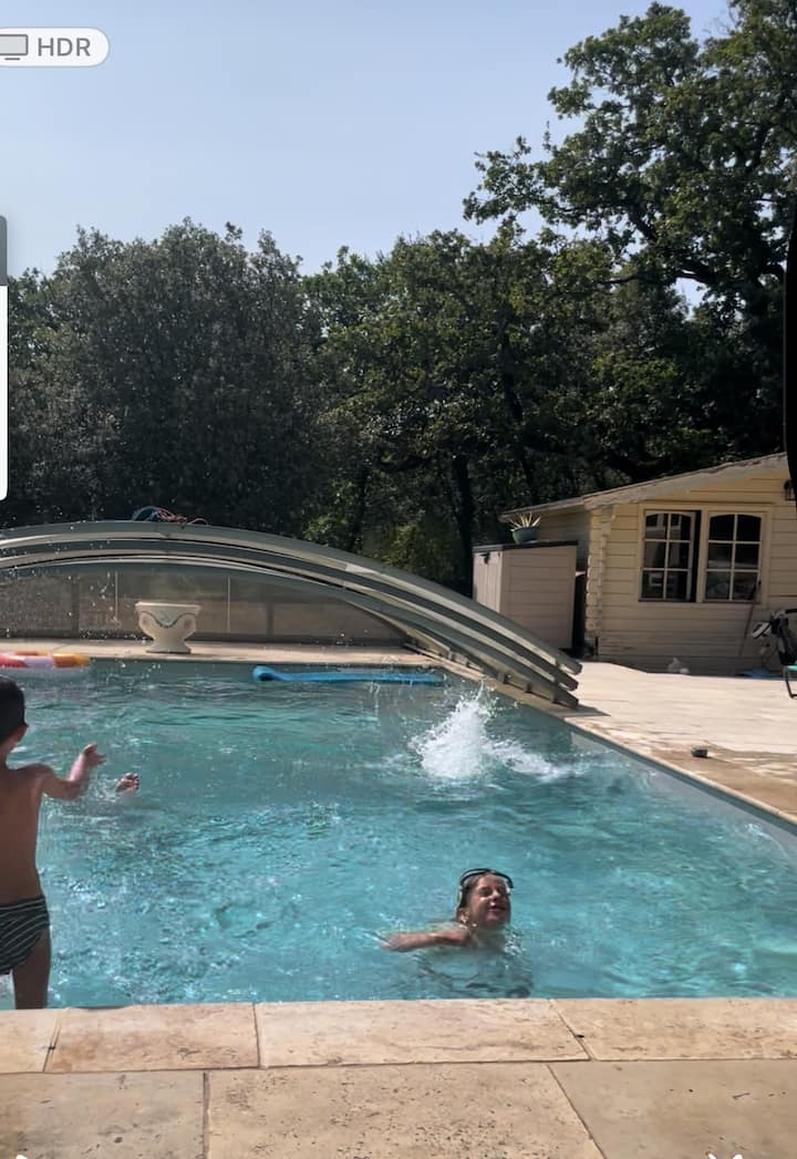 Partie Maison Indép., Calme, Piscine, Boisée - Grignan