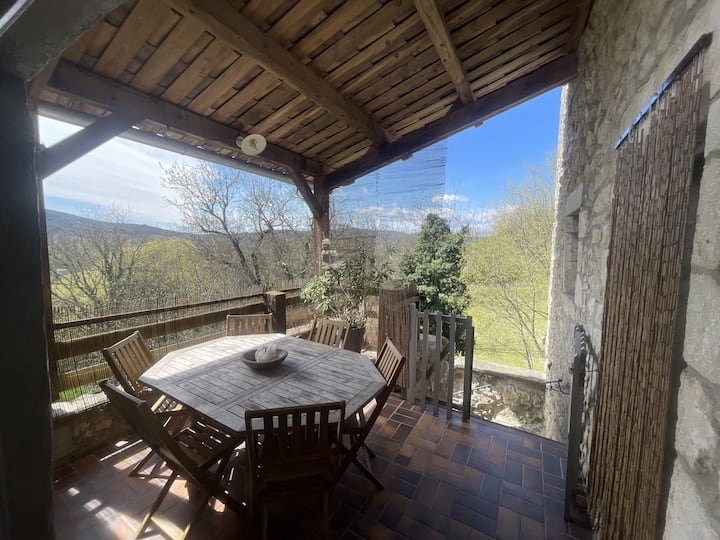 Maison En Pierre De Charme Dans Le Vieux Vallon - Vallon-Pont-d'Arc