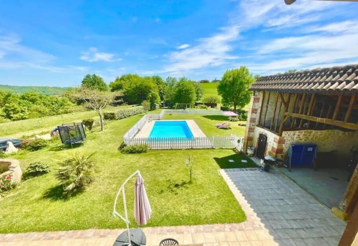 Maison Dans Le Sud Avec Piscine Chauffée - Gers
