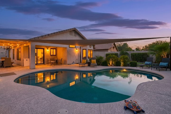 Sunset Terrace Stay - 3br/2ba + Heated Pool - Peoria, AZ