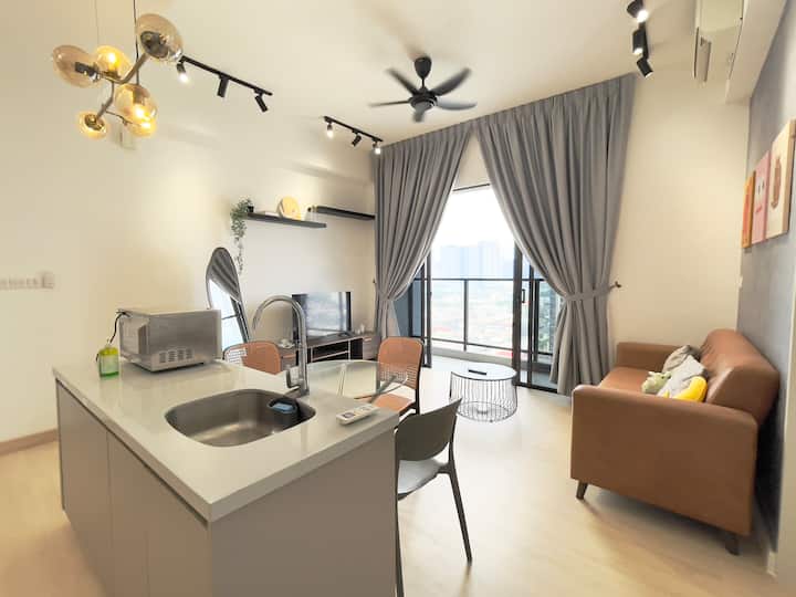 Warm Modern Trion Kl 1br | 6km Klcc | Free Parking - 吉隆坡