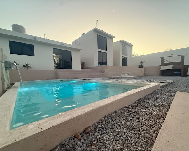 Loft Para Parejas |Alberca, Jacuzzi Rústico + Río - Mexico